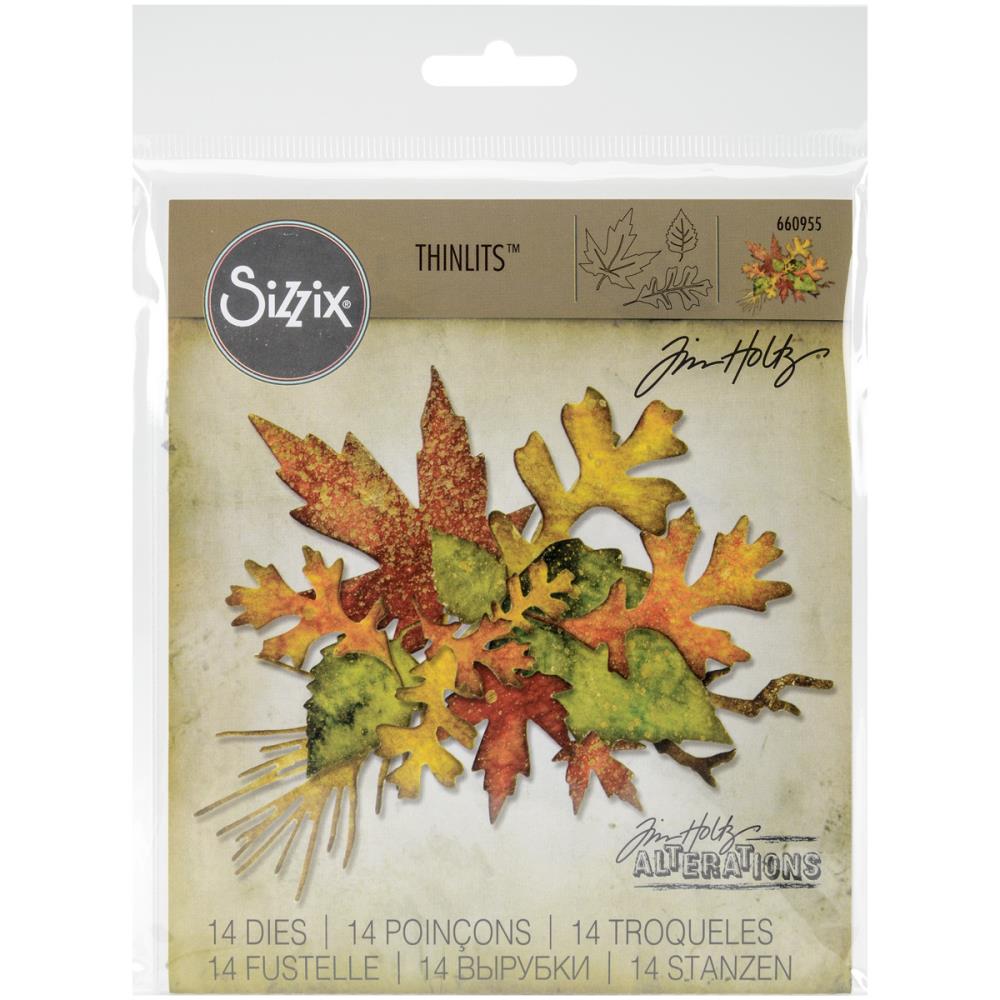 Sizzix Thinlits Dies By Tim Holtz - Fall Foliage – CraftFancy