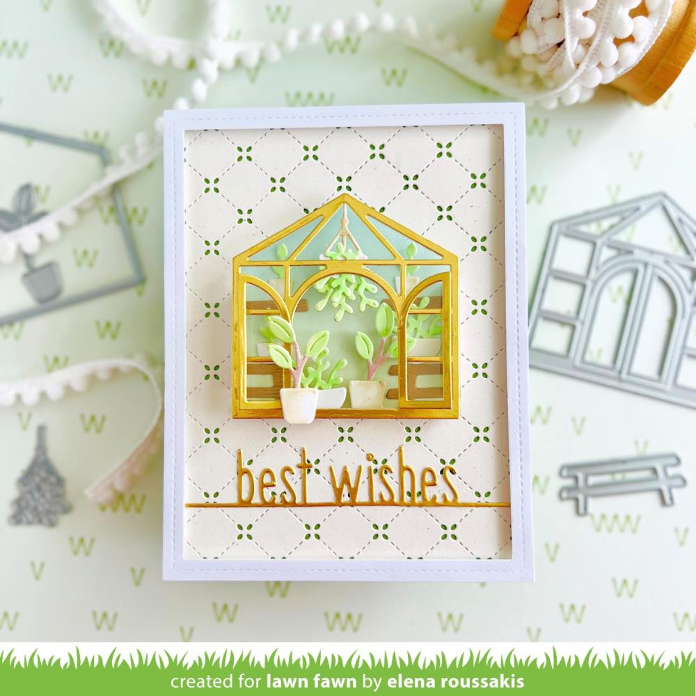 LF3384 Best Wishes Line Border Die – CraftFancy