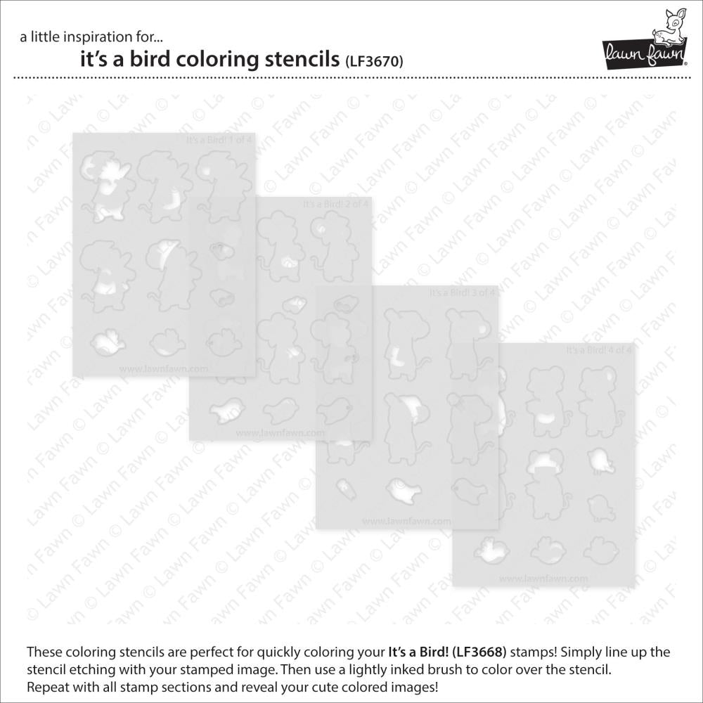 LF3670 It's a Bird Stencil Set – CraftFancy