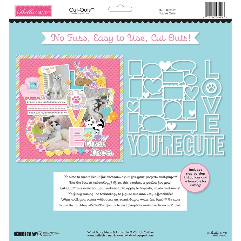 Meow Cut Outs - You're Cute – CraftFancy