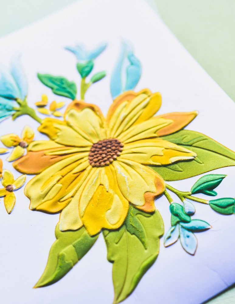 EF1026 Gracious Floral 3D Embossing folder and cutting die – CraftFancy