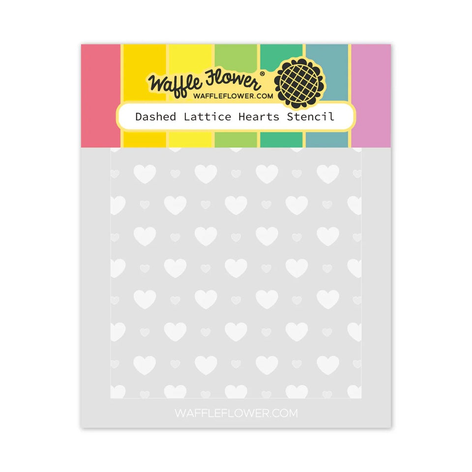 Dashed Lattice Hearts Stencil – CraftFancy
