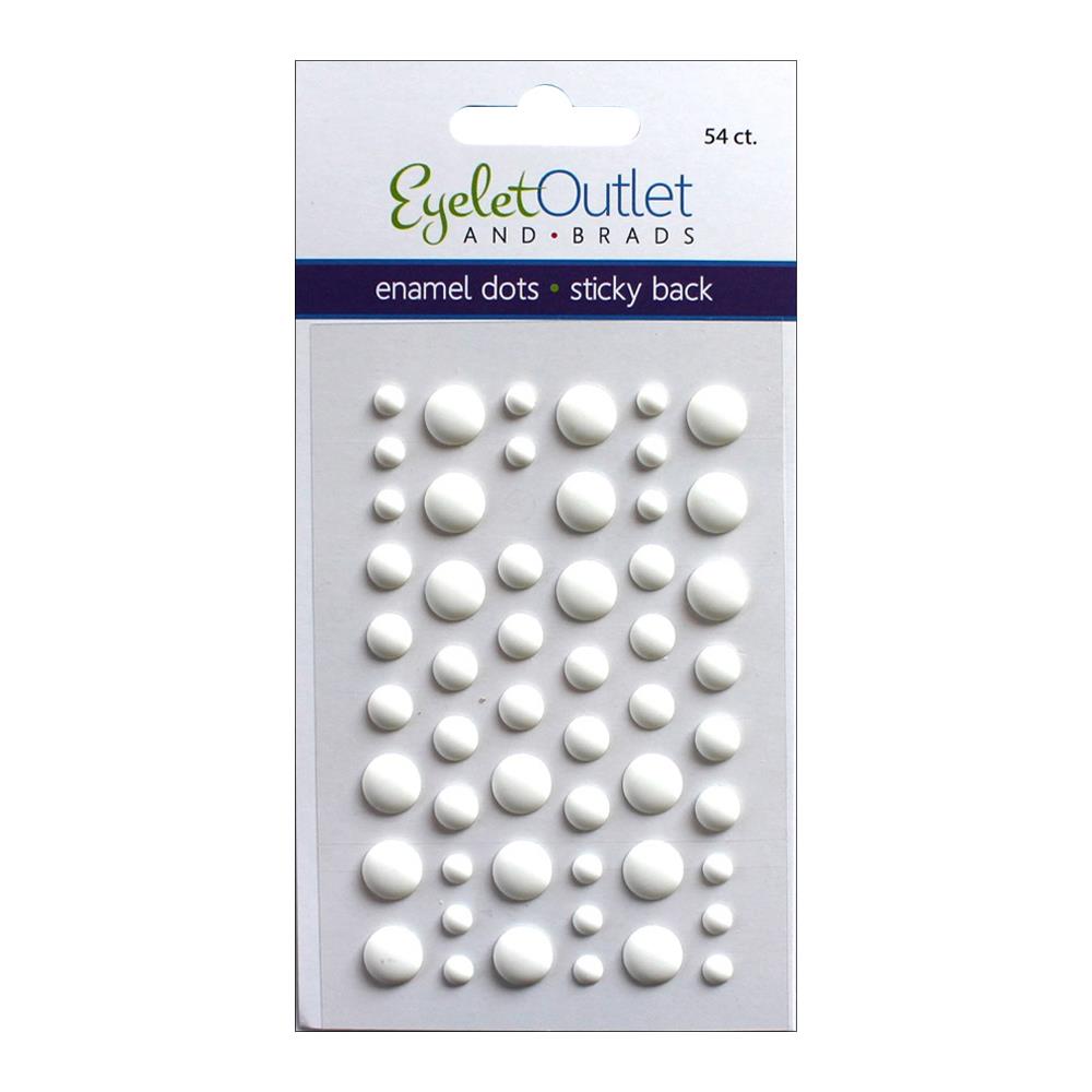Eyelet Outlet Enamel Dots - Matte White – CraftFancy