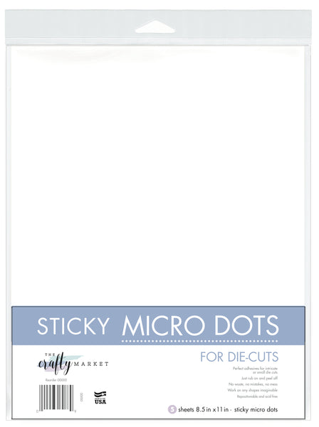 Sticky Micro Dots for Die Cuts – CraftFancy