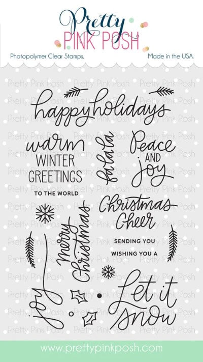 Holiday Greetings Stamp Set – CraftFancy